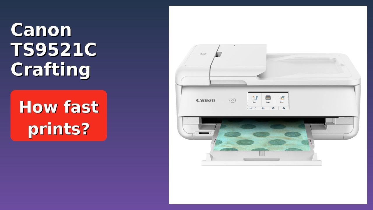 REVIEW (2026): Canon TS9521C Crafting Printer. Features. - YouTube