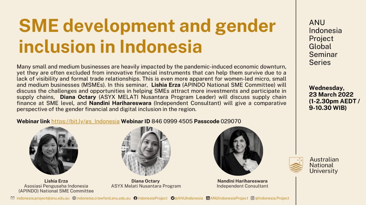 Small and Medium Enterprise (SME) development and gender inclusion in ...