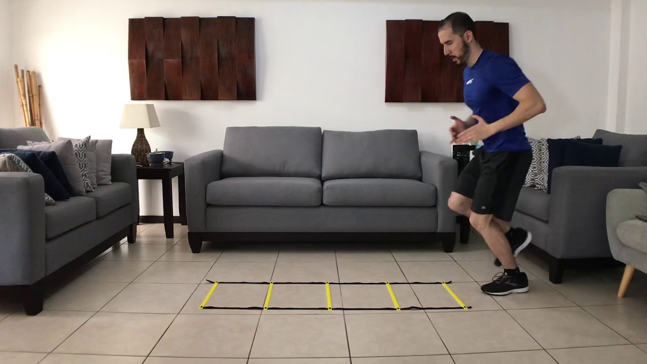 Agility single leg linear hops - YouTube