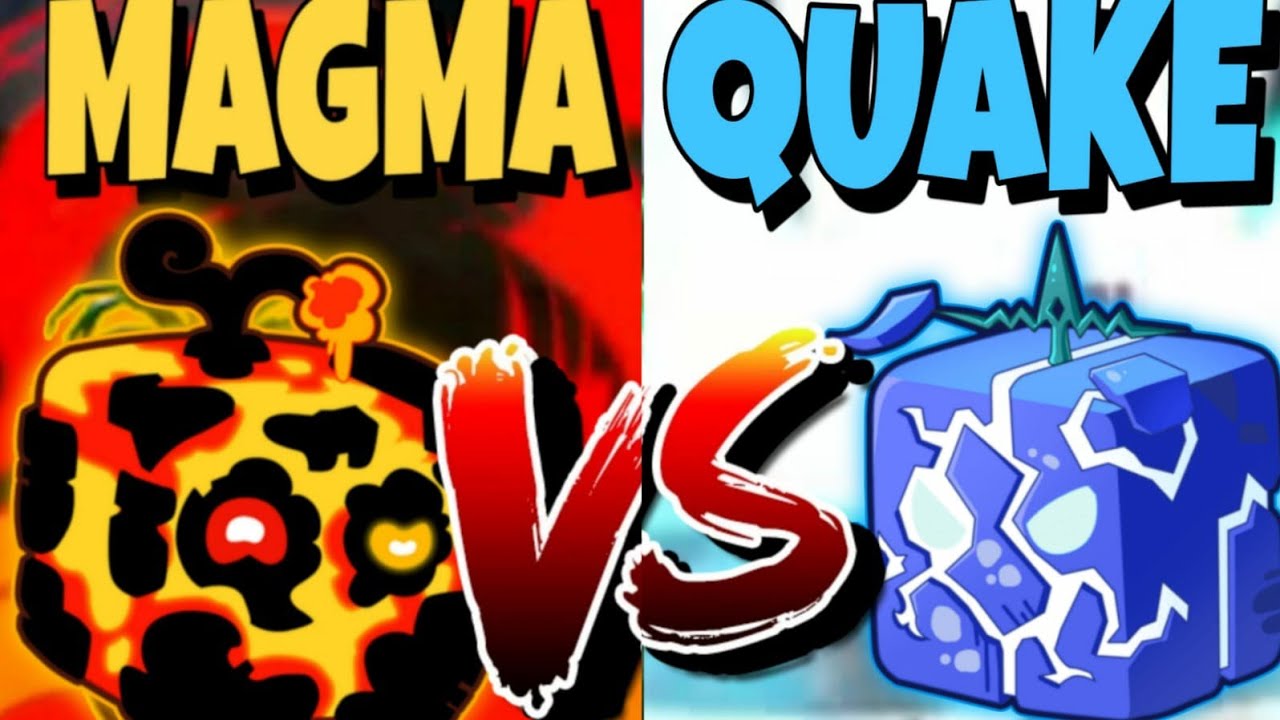 QUAL É A MELHOR FRUTA MAGMA OU TERREMOTO DO BLOX FRUITS!! - Roblox ...