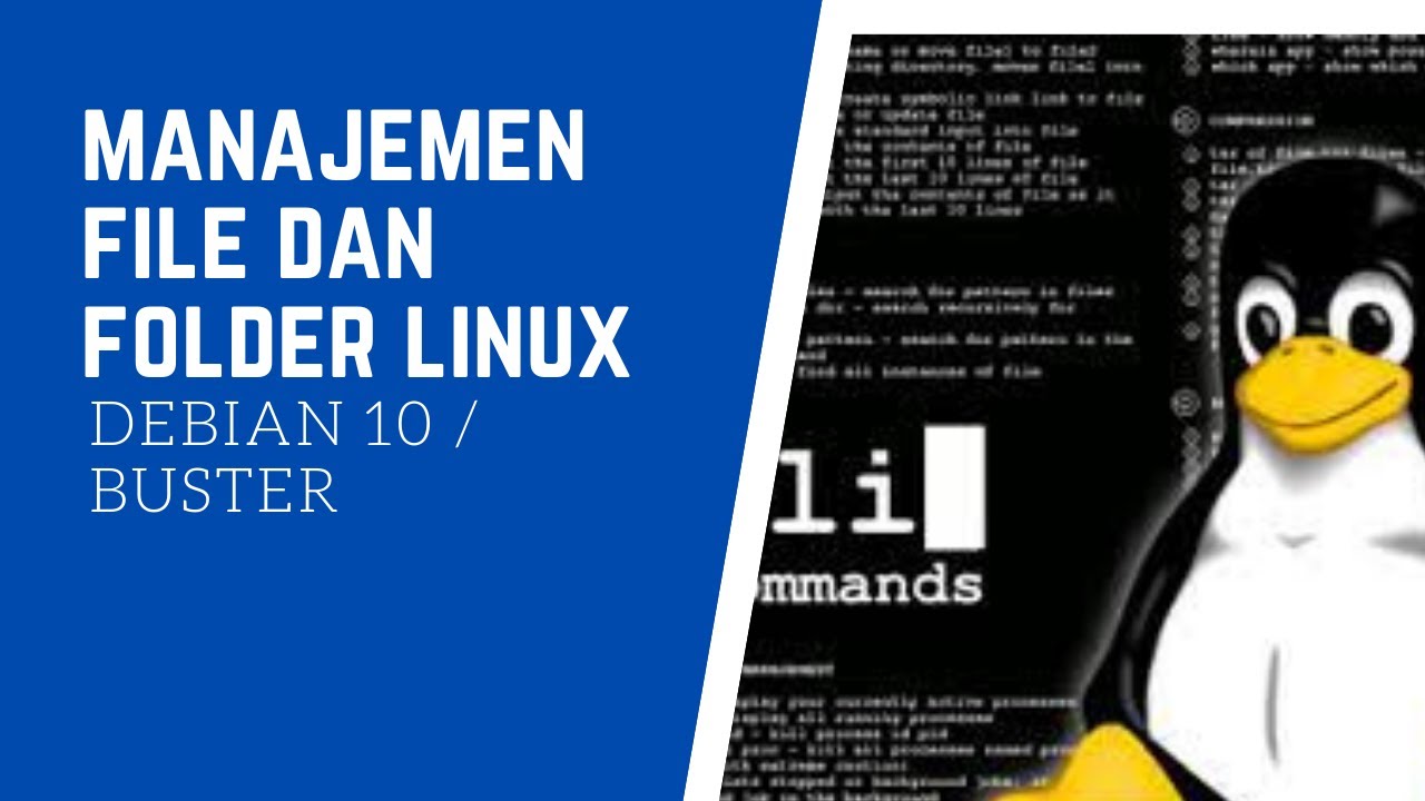 Manajemen File dan Folder Linux Debian 10 - YouTube