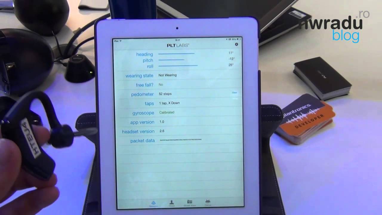 Demo Plantronics pentru cască PLT Labs - YouTube
