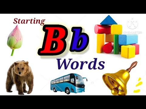 B for words/ B for words in English with Pictures for kids/Letter B ...