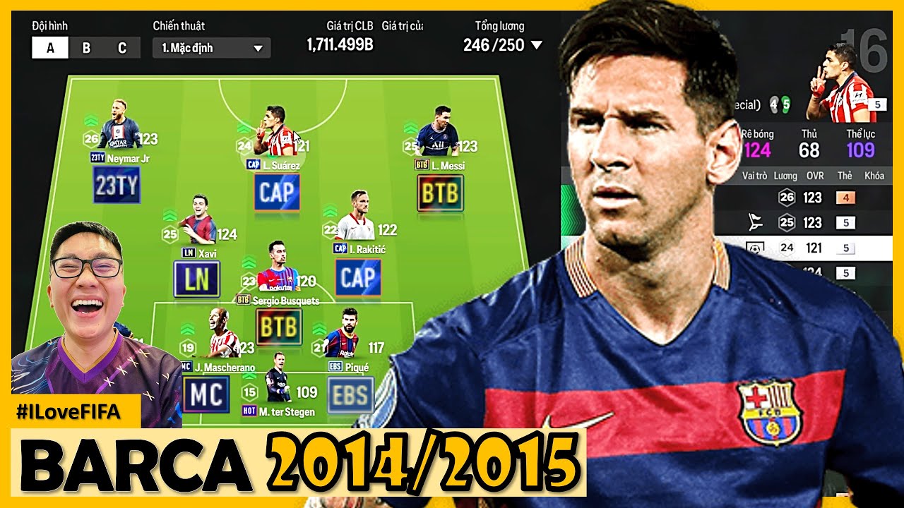 I Love Cầm 150 Tỷ Xây Dựng Đội Hình FC BARCELONA 2014/2015 Cực Mạnh Với ...