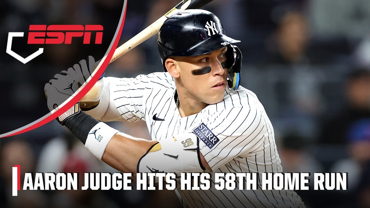 Aaron Judge POWER SURGE ⚡ 5th straight game with HR, now 58 on the ...
