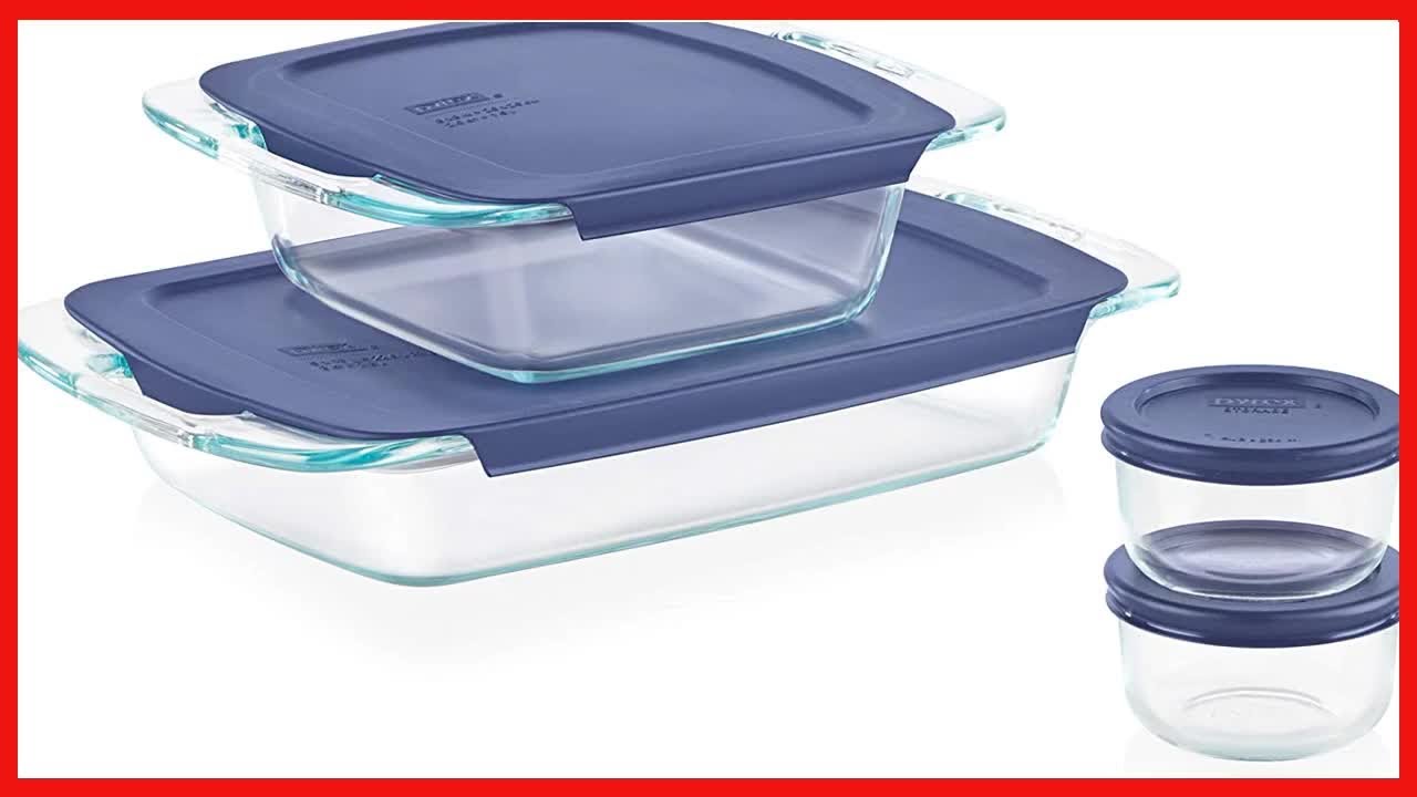 Pyrex Grab Glass Bakeware and Food Storage Set, 8-Piece, Clear - YouTube