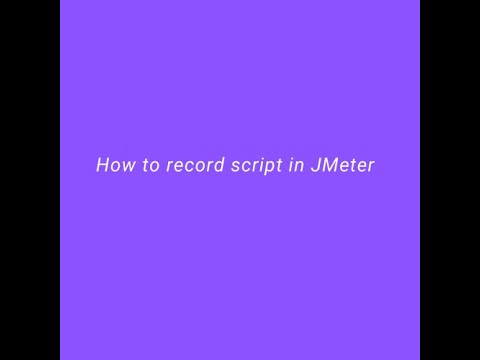 How to record script in JMeter || JMeter recording simple steps - YouTube
