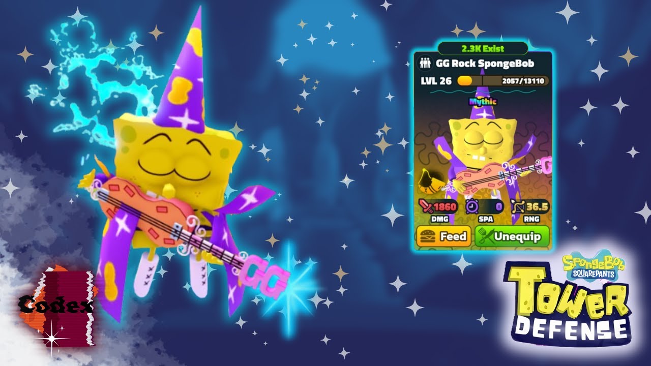 Goofy Goober Rock SpongeBob New Super OP Unit | SpongeBob Tower Defense ...