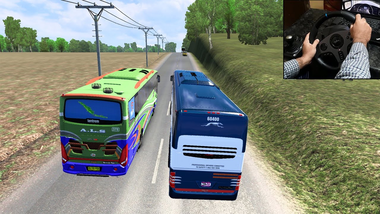 Bus Racing And Overtaking | Steering Wheel Gameplay | Bus Mode | Euro ...