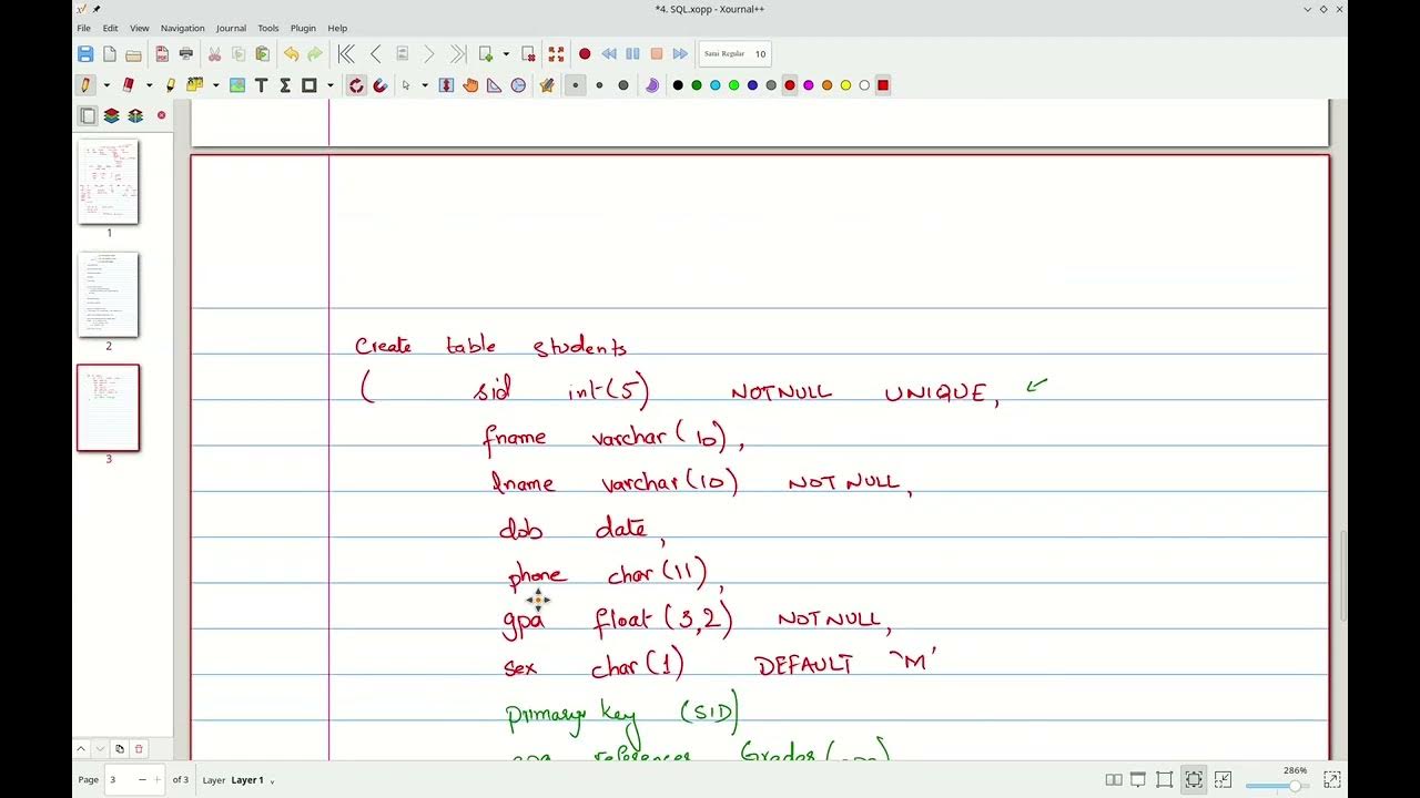 Creating Tables with Constraints and Data Insertion in MySQL Workbench - YouTube