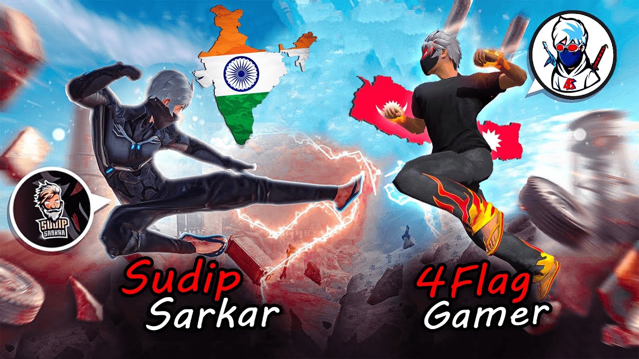 SUDIP SARKAR🇮🇳 VS 4FLAG GAMER🇳🇵 | 1vs1 Serious Battle 🍷🗿 - YouTube