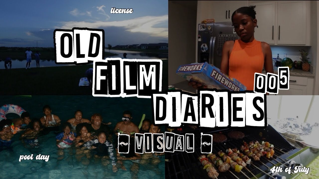 VLOG (Visual) | Old Film Diaries 005 ♡ ~ get my license with me, 4th of ...
