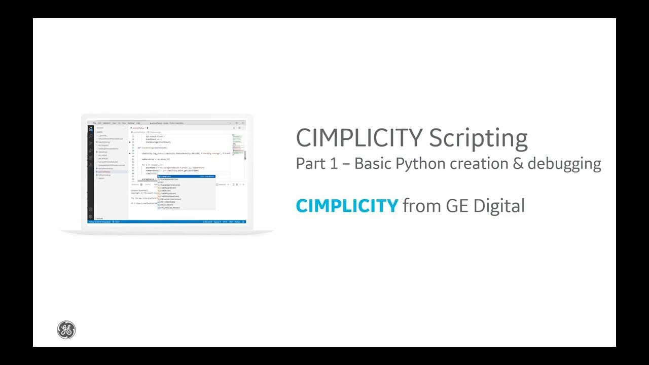 GE Digital CIMPLICITY: Python Scripting Introduction - Part 1 - YouTube
