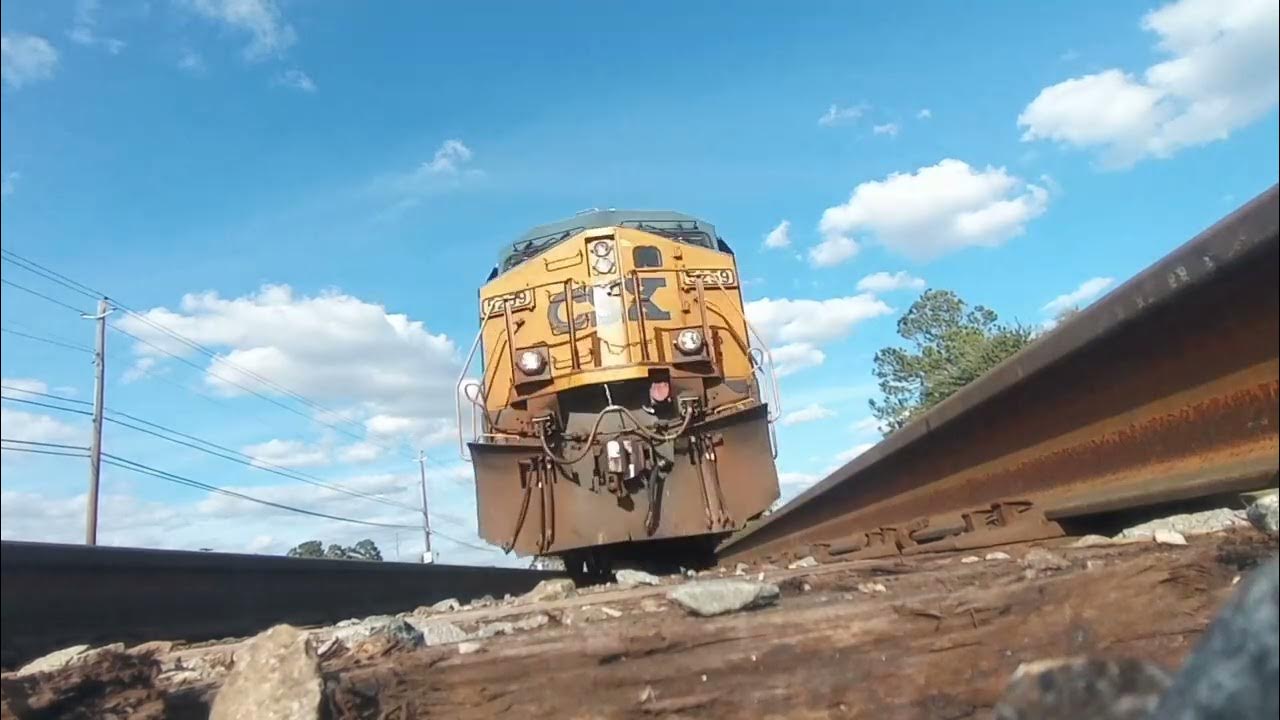 CSX Local Runs Over Camera. - YouTube