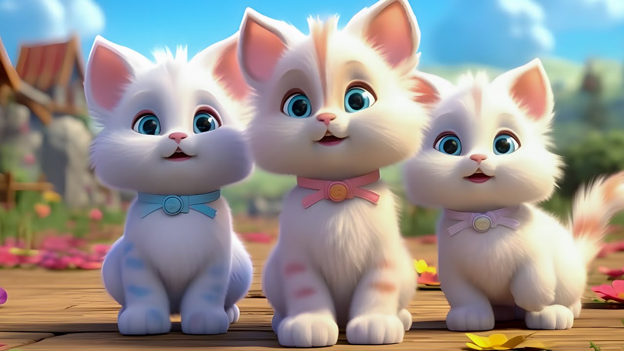 The Cat's Chorus: 3 Furry Friends in Harmony - Baby songs - Nursery ...