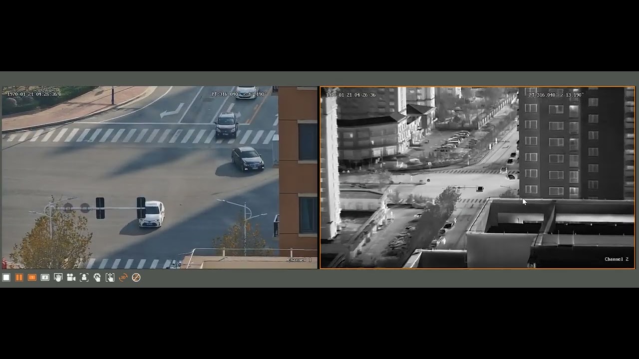 Thermal CCTV Camera 3D Zoom Function Demo - YouTube