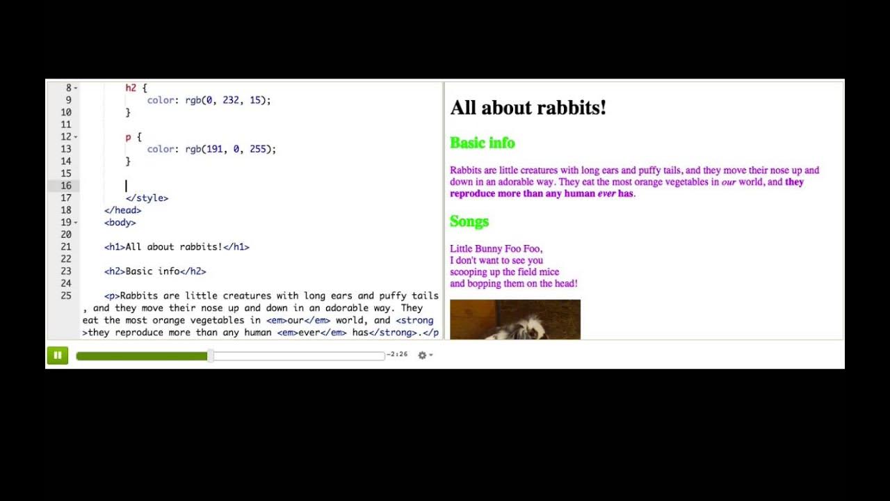 CSS: Selecting by id | Intro to HTML/CSS: Making webpages | Computer ...