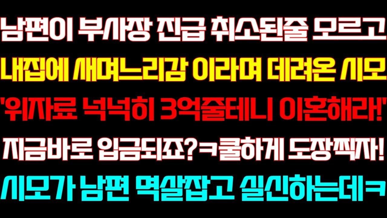 반전 신청사연 남편이 부사장 진급 취소된줄 모르고 내집에 새며느리감 이라며 데려온 시모 서류를 건네자 통곡하는데실화사연사연낭독라디오드라마신청사연 라디오사이다썰 Youtube