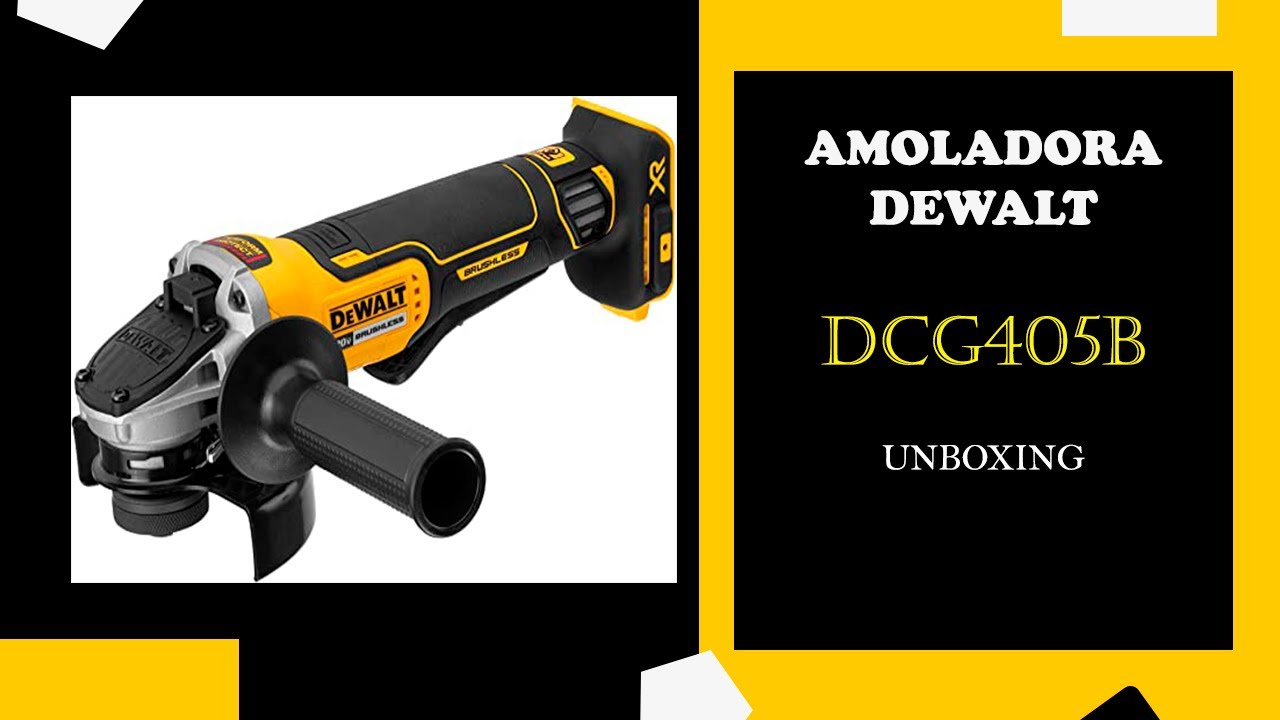 Amoladora Dewalt DCG 405B - YouTube