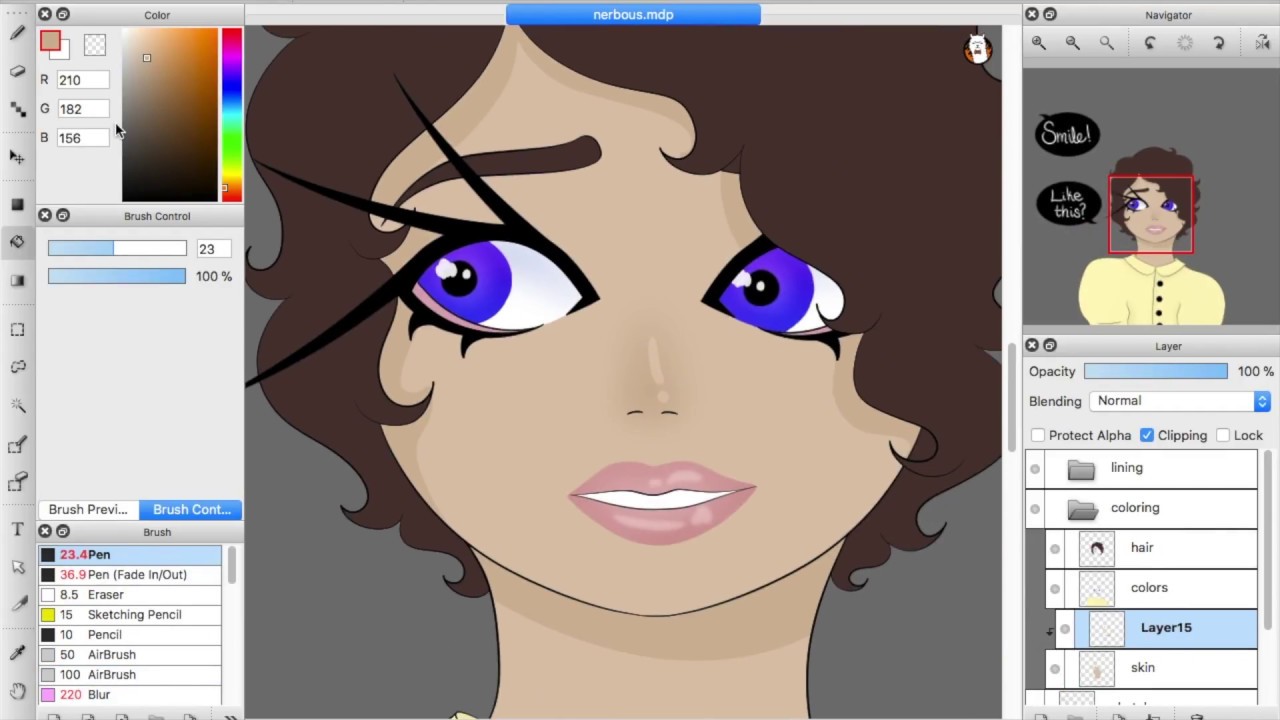 Speed Draw - Smile! - YouTube