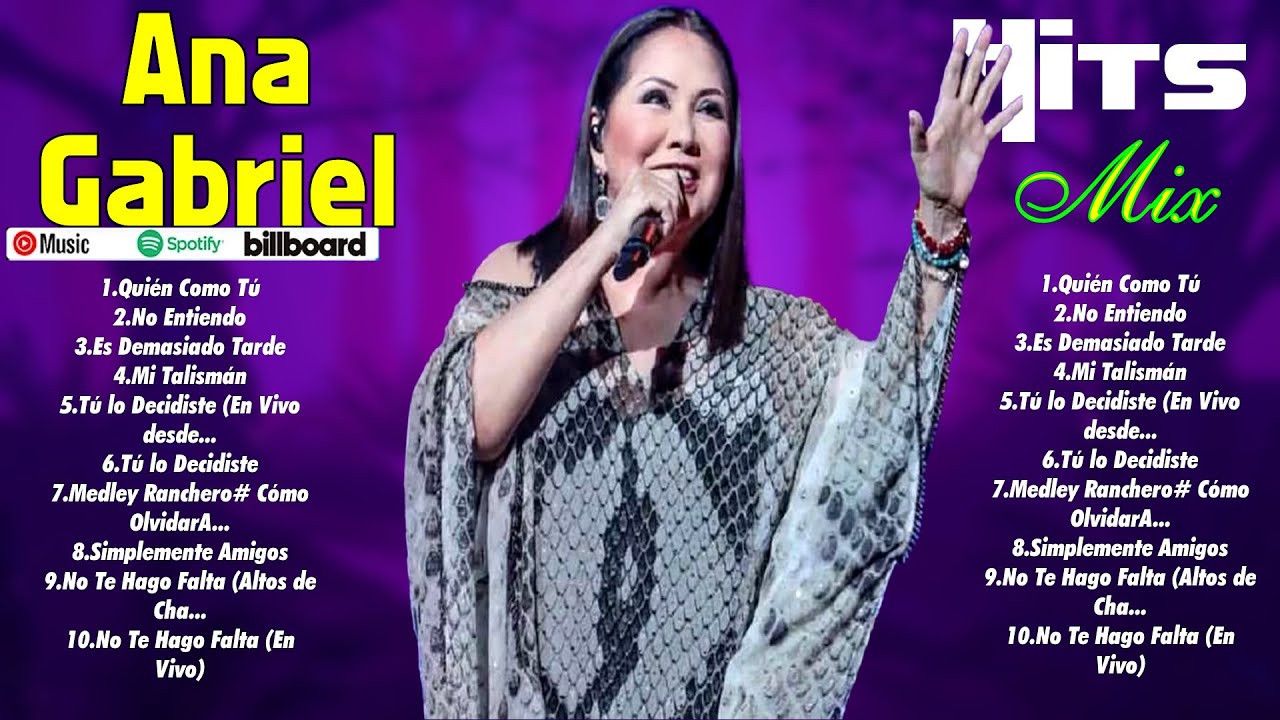 Ana Gabriel Mix 2024 - Ana Gabriel Grandes Éxitos Mix 2024 - Álbum ...