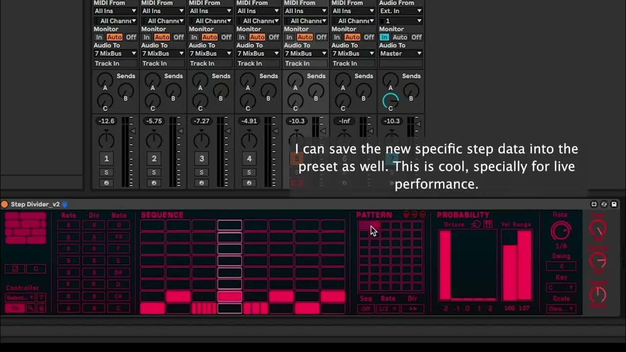 Mixing the Step Divider and Rhythmic Probability sequencers - YouTube
