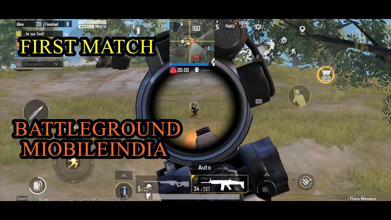 BATTLEGROUNDMOBILEINDIA | BGMI | SOLO VS SQUAD | BOT LOBBY FIRST MATCH ...