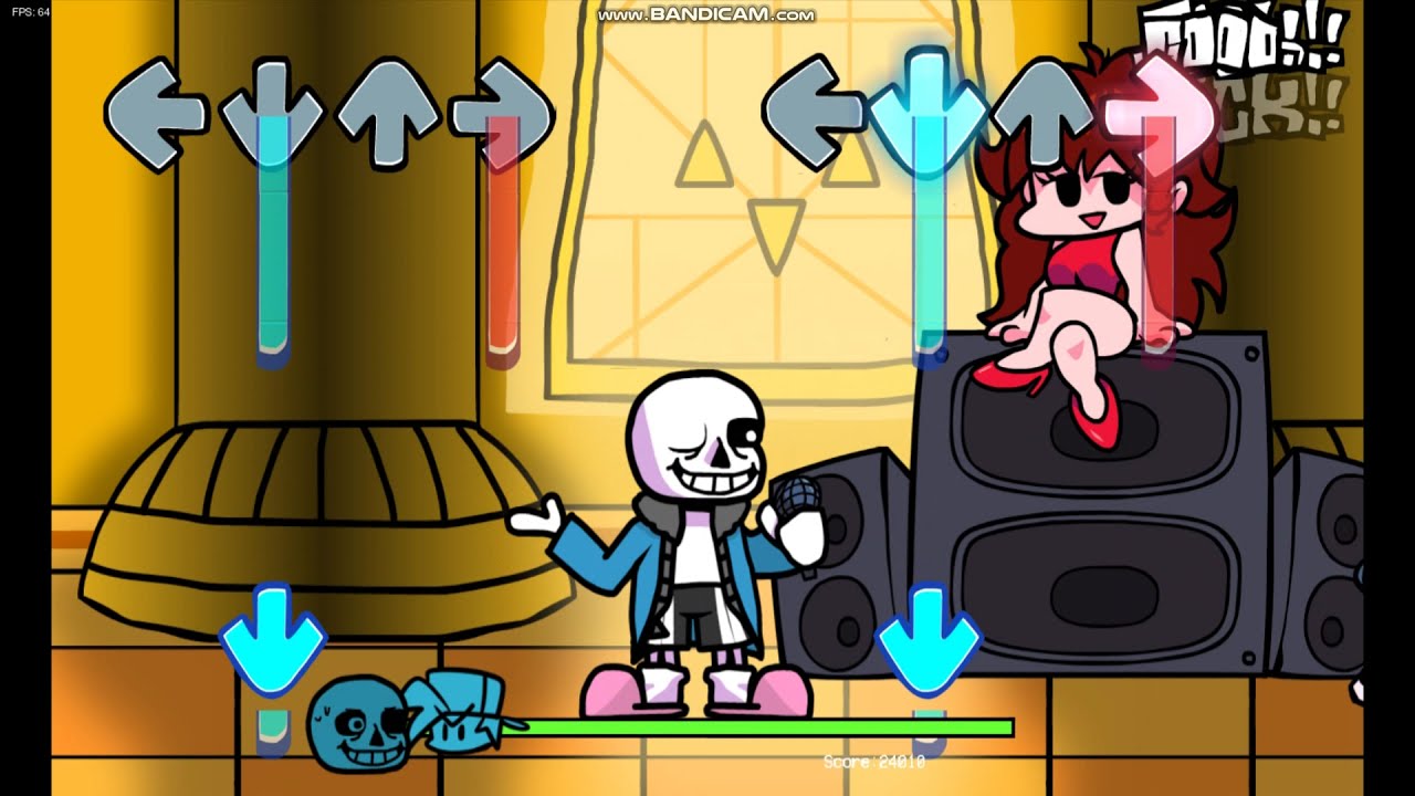 friday night funkin VS sans playthrough - YouTube