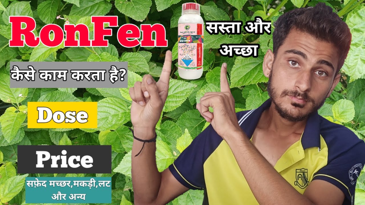 RonFen Insecticide। रोनफेन कीटनाशक। सफ़ेद मच्छर,मकड़ी,लट,Thrips,Jassid ...