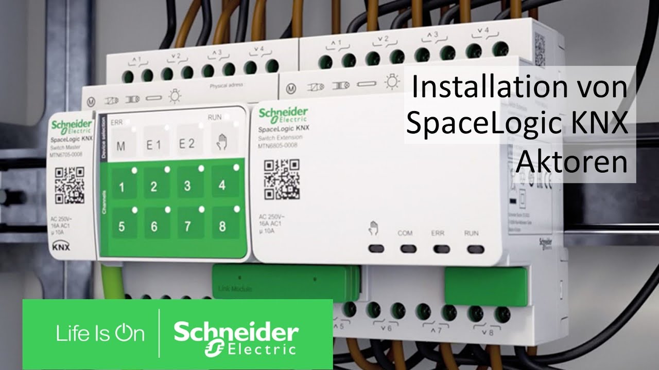 Installation der SpaceLogic KNX Aktoren Master und Erweiterung ...