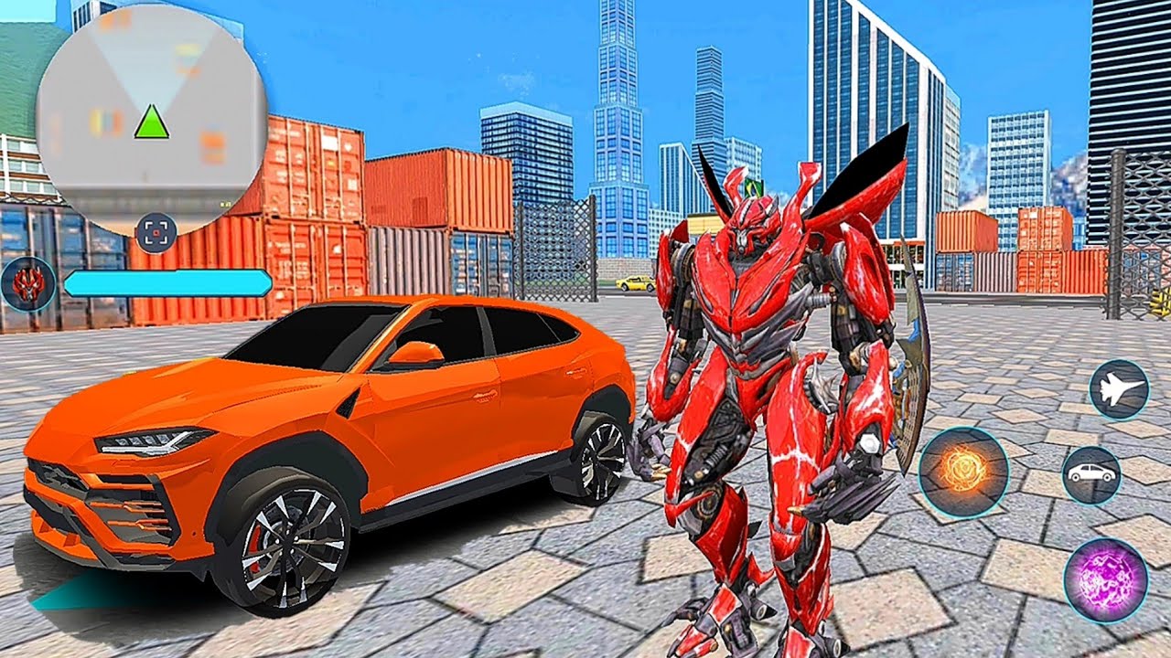 Transformers War of Robot: Red Mirage Jet Robot Car | Android iOS ...