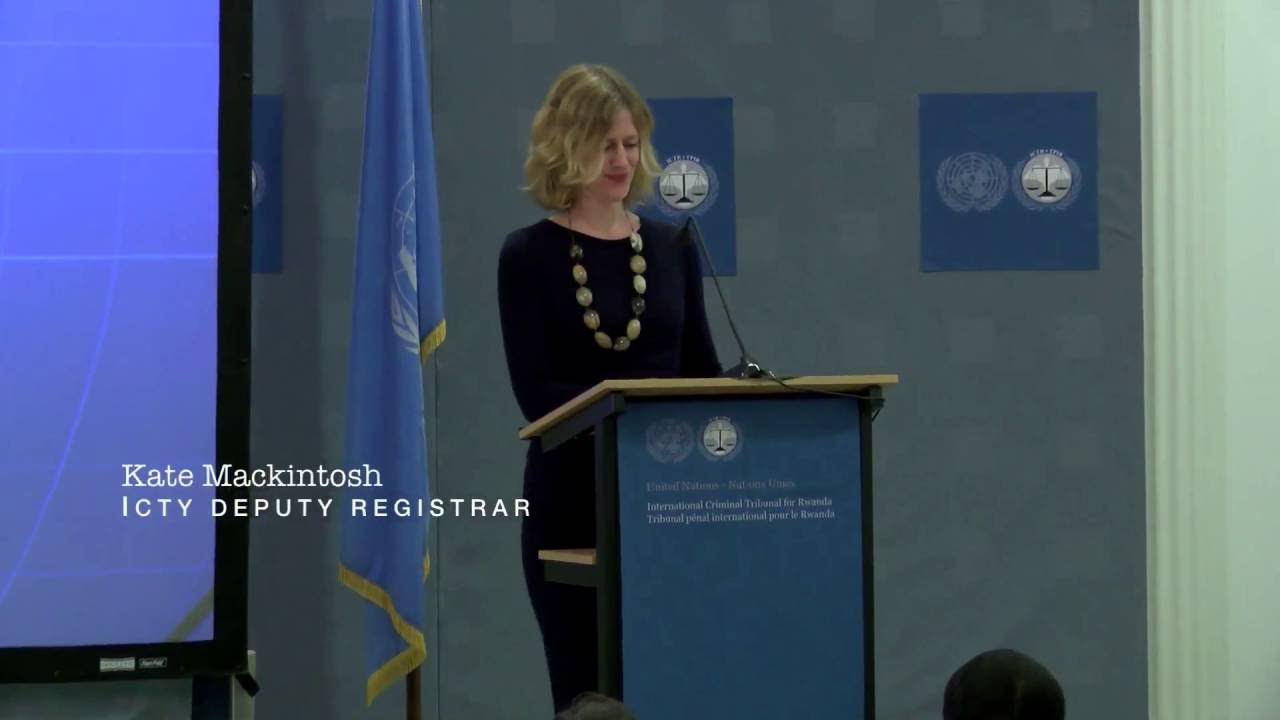 Speech by ICTY Deputy Registrar Kate Mackintosh - Commemoration of the ...
