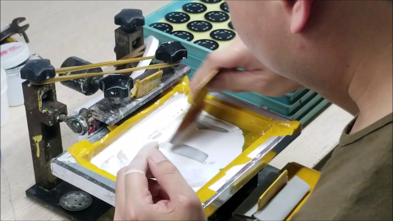 Dial screen printing - YouTube
