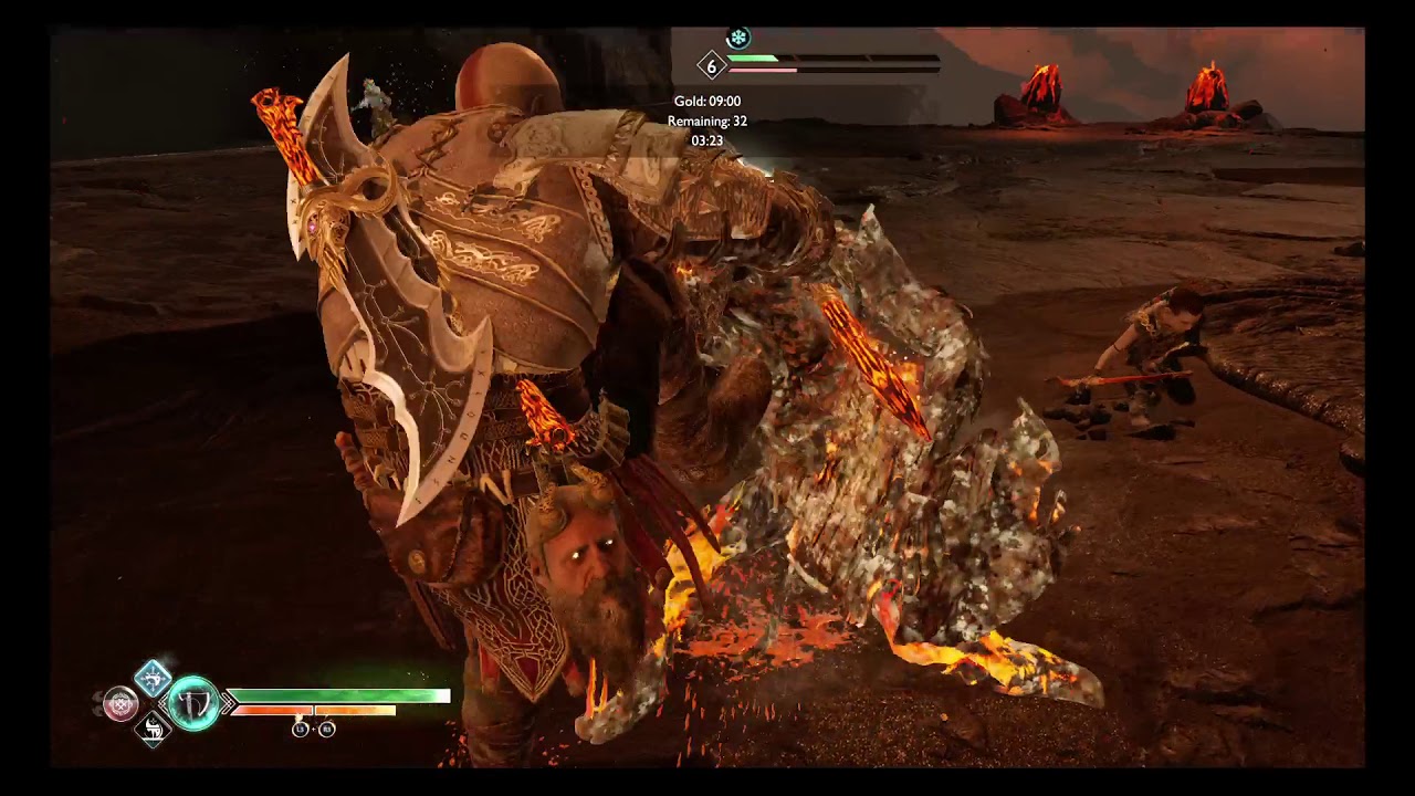 God of war surtr time trial sindri chest valkyrie armor hard mode - YouTube