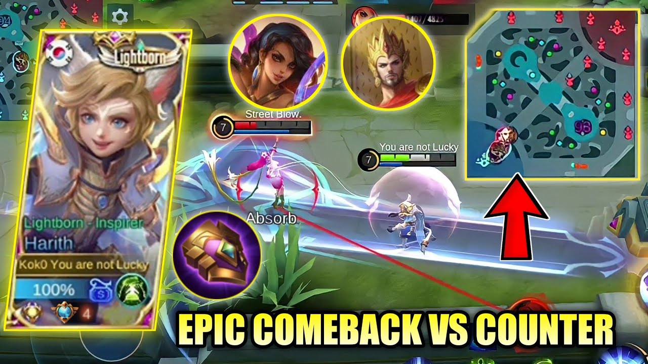 BEST EPIC COMEBACK HARITH OFFLANE VS COUNTER|HARITH OFFLANE BUILD 2021 ...