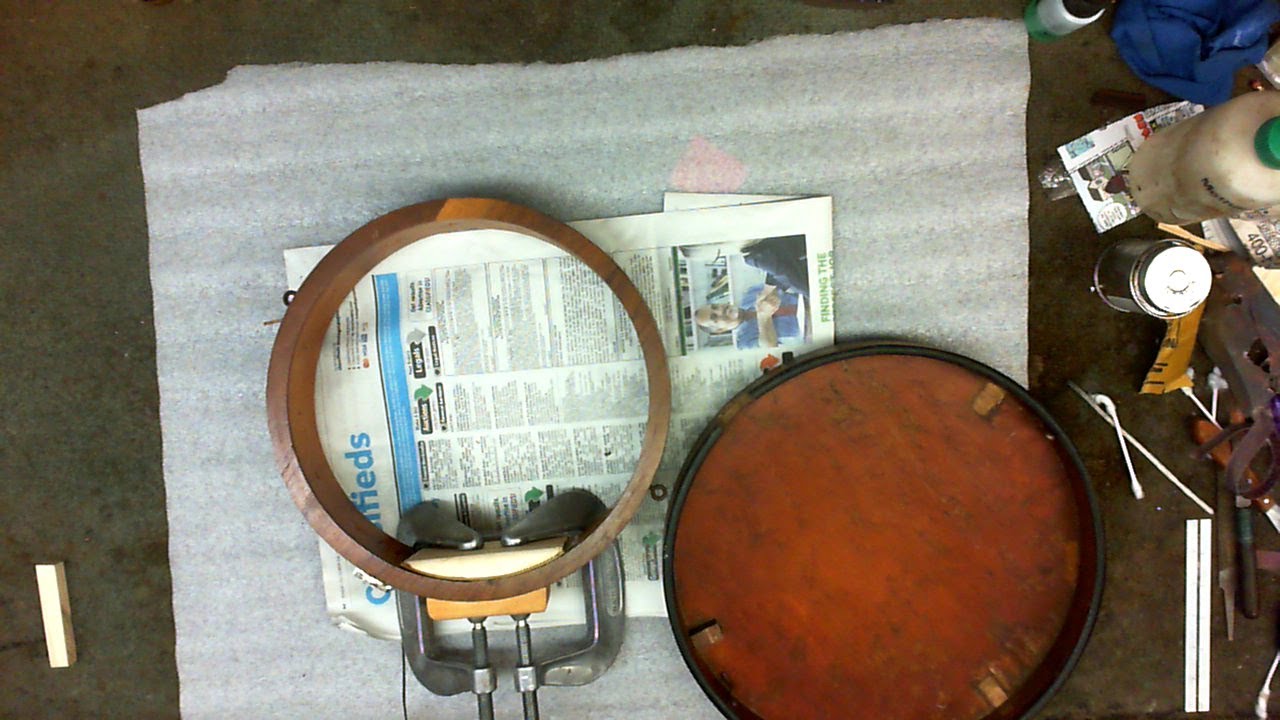 Tenor banjo restoration part 3 - YouTube
