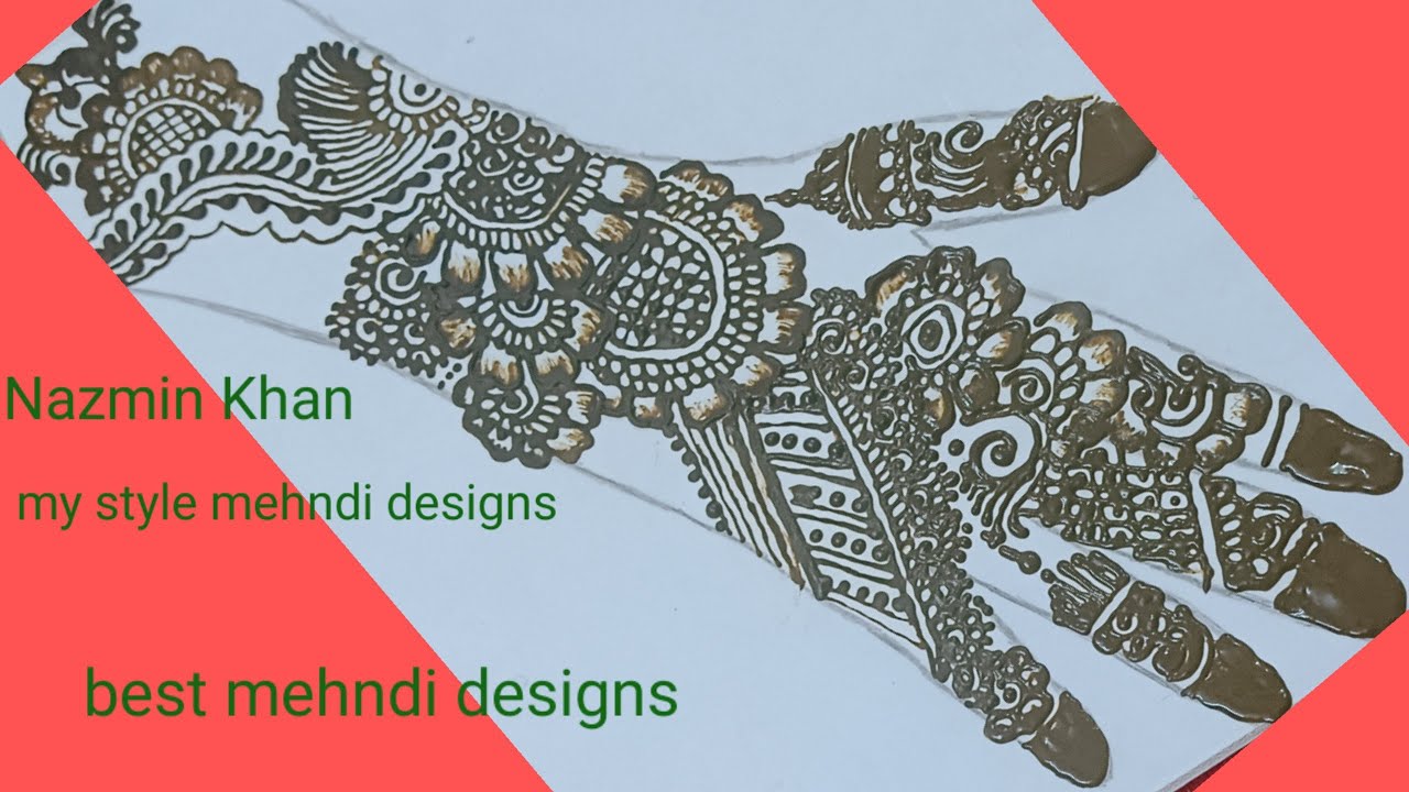 #best new style mehndi designs # Nazmin Khan my style mehndi designs # ...