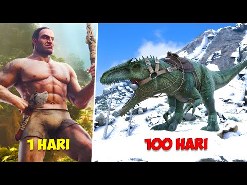 100 HARI BERTAHAN HIDUP DI ARK SURVIVAL THE ISLAND