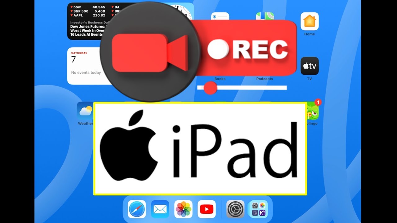 How to record your iPad screen | Video Screen Recording #ipad #apple ...