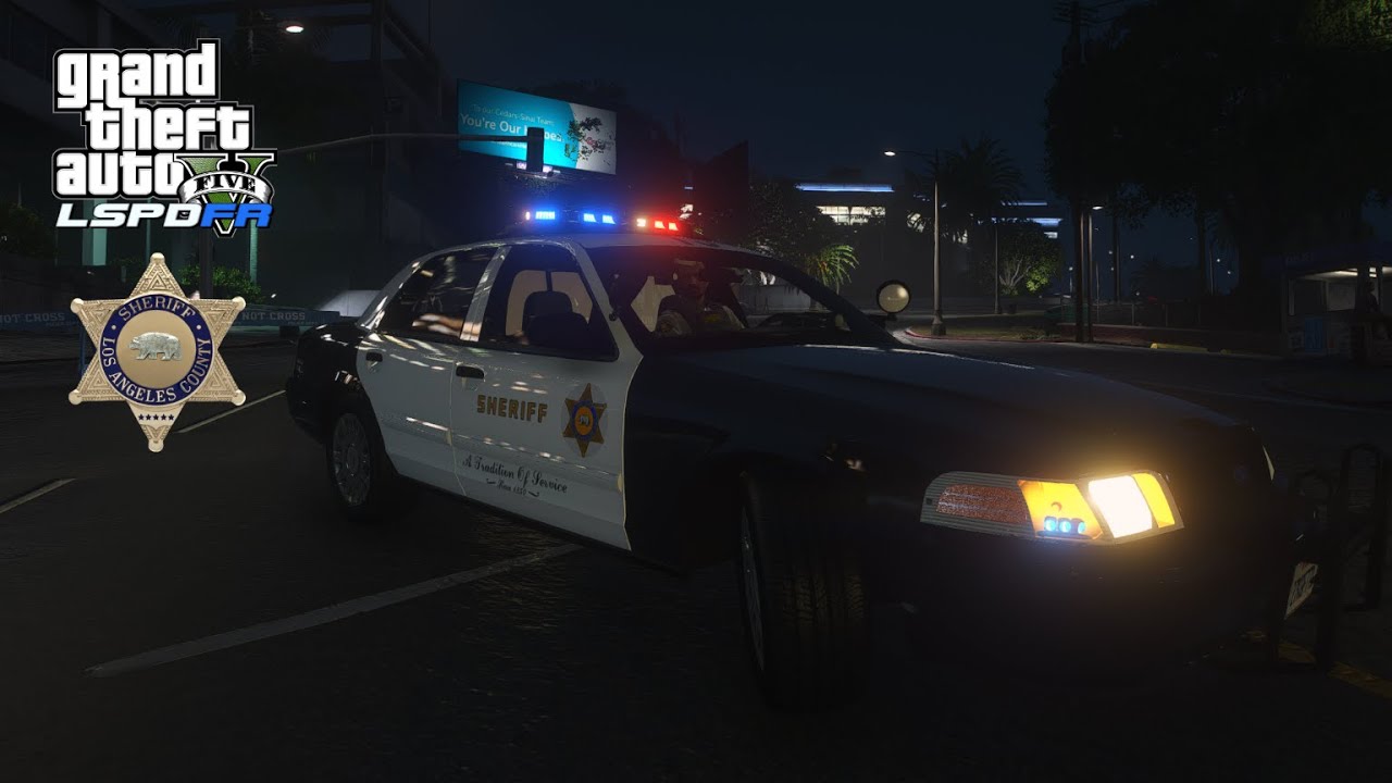[NO COMMENTARY] GTA V LSPDFR | LASD - A MAN WITH A MINGUN OPENED FIRE ...
