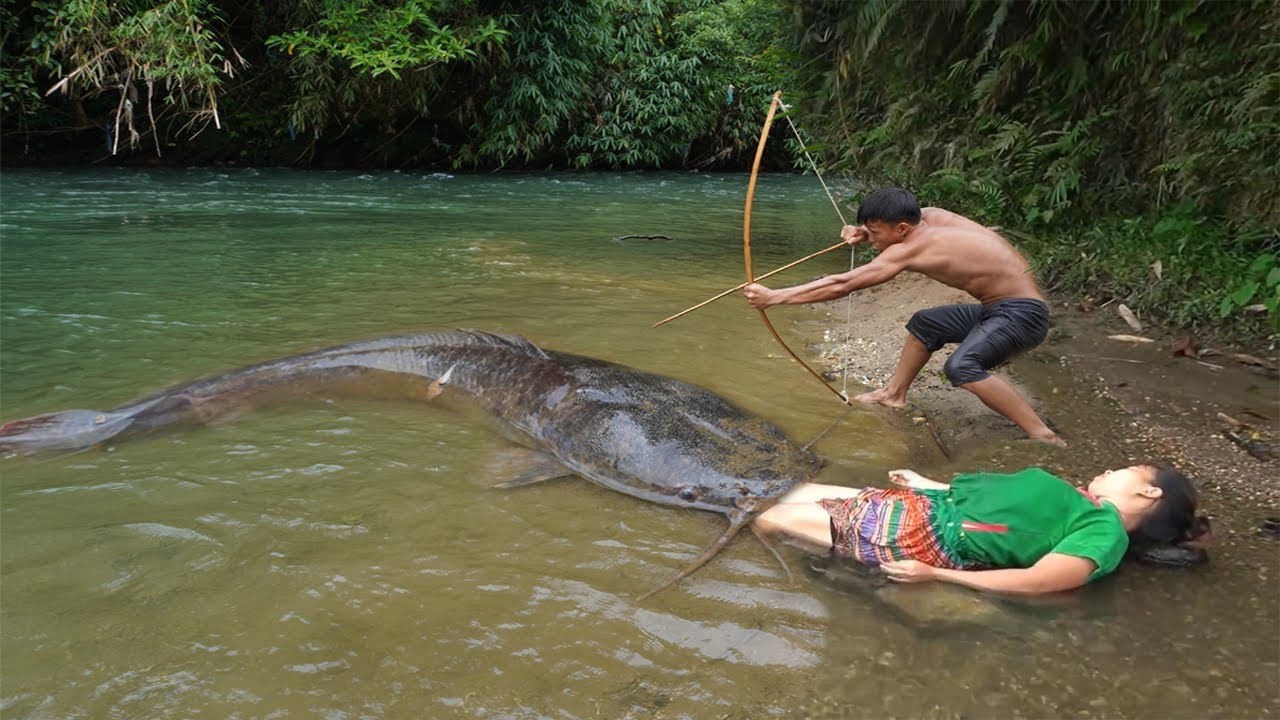 Full Video: 125 Days Survival Catch Fish - Primitive Life, Find and ...