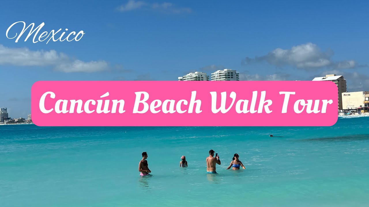 Cancun Beach Walk Tour, Mexico 🇲🇽 4K Walking Tour | February 2025 - YouTube