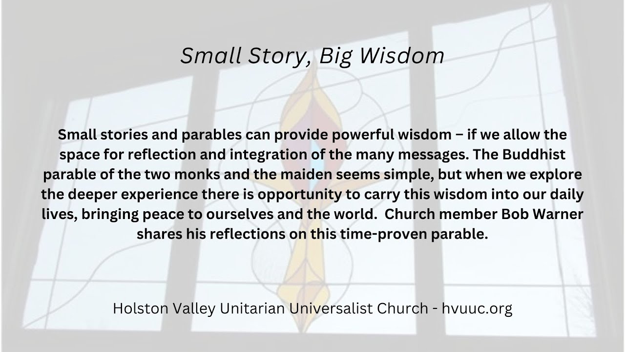 Small Story, Big Wisdom : Feb 23, 2025 - YouTube