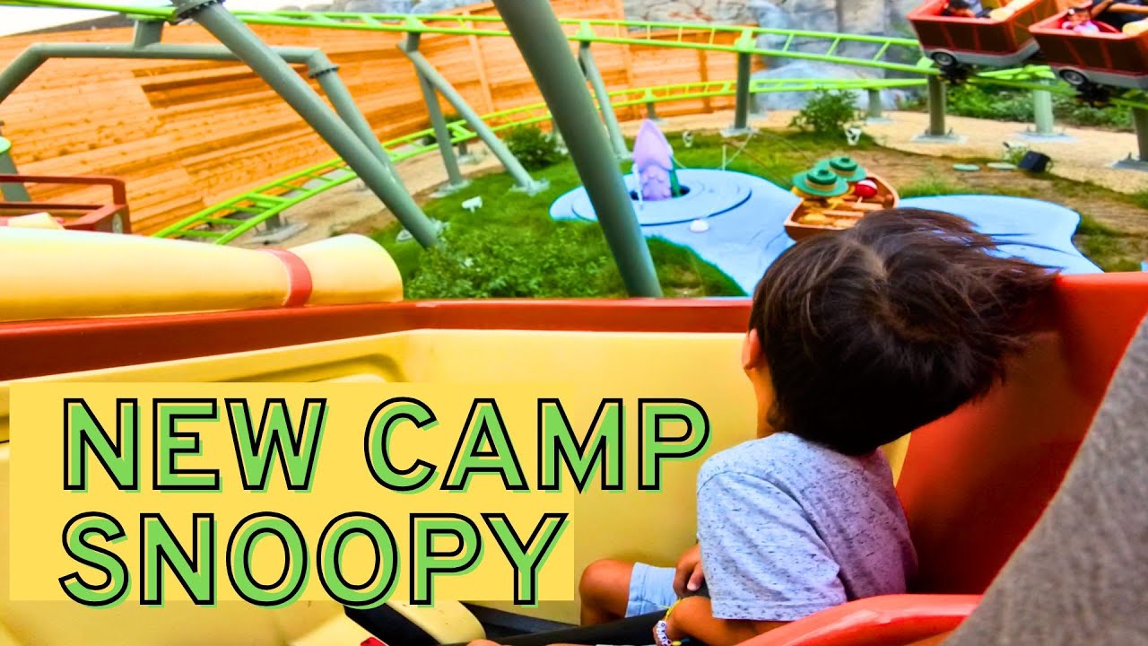 New Camp Snoopy Rides at Knott's Berry Farm for Kids - YouTube