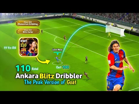 Ankara Messi is Back 💀🔥 110 Rated Big Time Young Messi Blitz Curler Review in eFootball 26 Mobile 🔥🔥