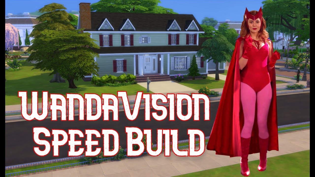 Building The Wandavision House | The Sims 4 Speed Build - YouTube