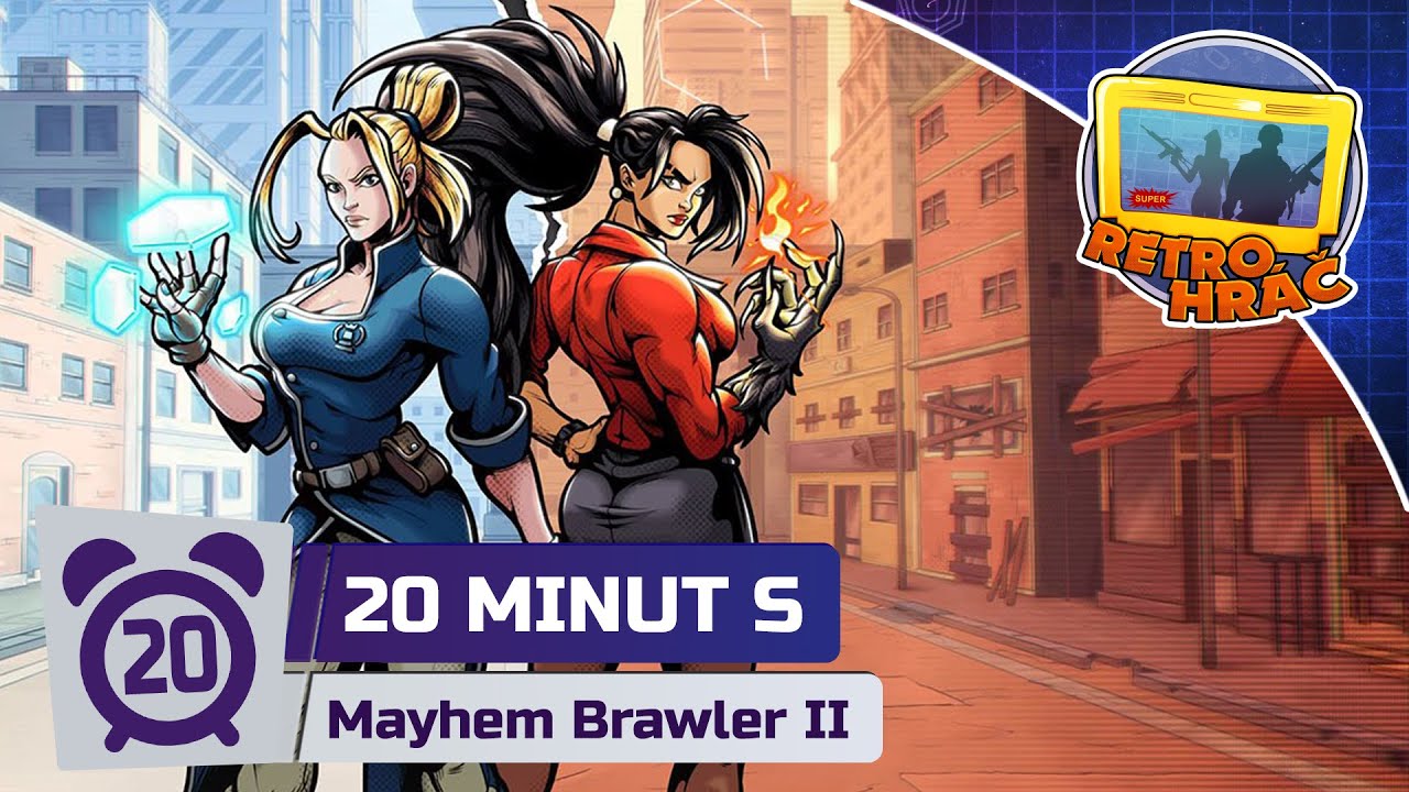 20 minut s Mayhem Brawler II | Retro Hráč | #retrohrac #mayhembrawler # ...