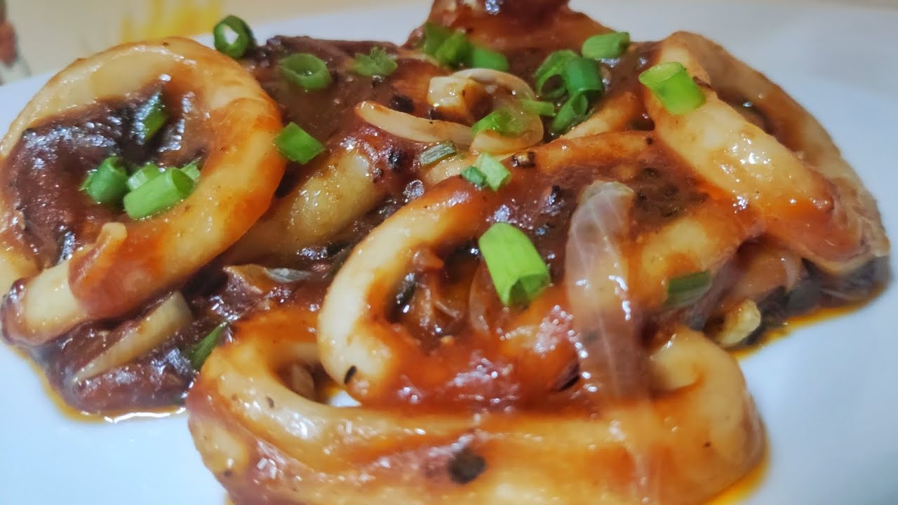 QUICK AND EASY STIR FRY SQUID RECIPE - YouTube