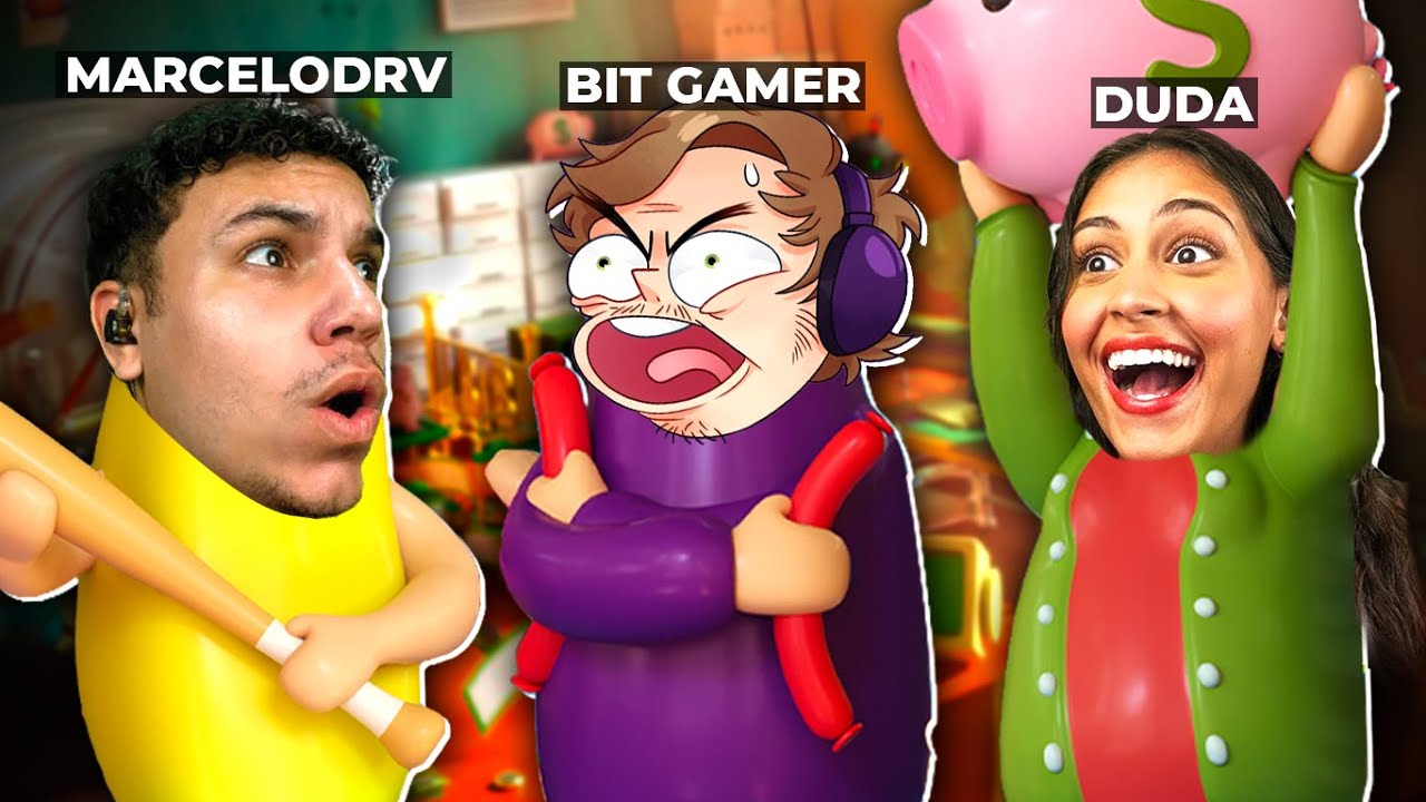 BITGAMER, DUDABERUD e MARCELODRV no JOGO DA ZOEIRA!! 😂 (Rubber Bandits ...