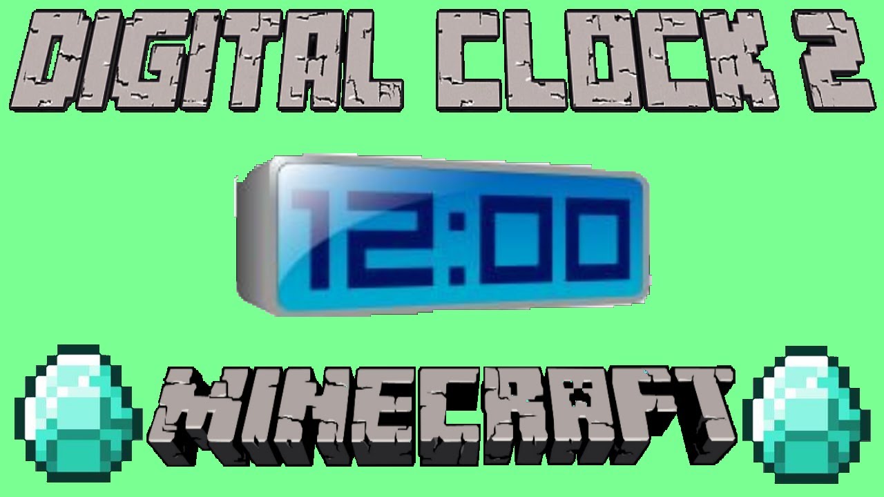 Minecraft | Digital Clock Tutorial (Part 2/2) - YouTube